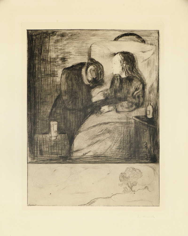 Edvard Munch | Woman with Her Hand by Her Mouth (1920) | MutualArt