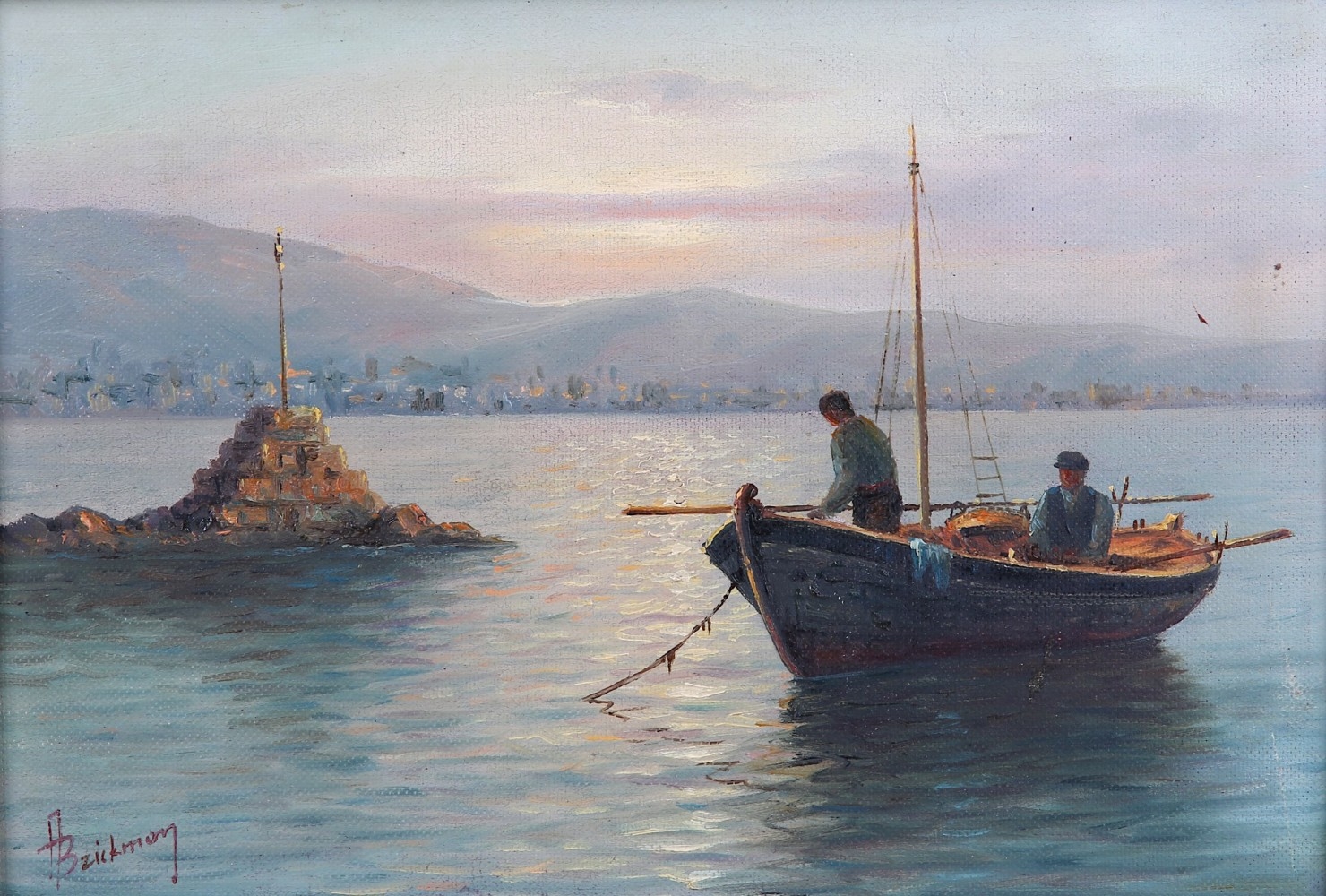 Alex Brickman | A Greek Coastal View | MutualArt