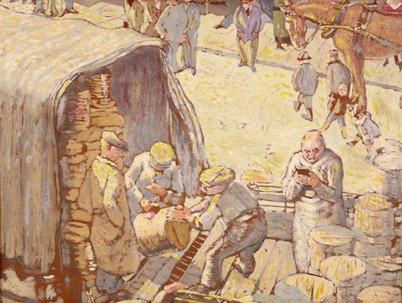 George Charlton | Unloading the Barrels | MutualArt