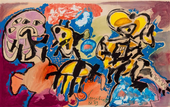 Lucebert | Moeder's Oogappel Tante's Troost (1969) | MutualArt