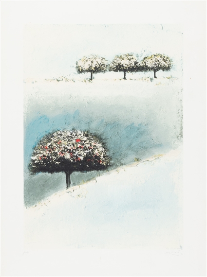 Carlo Mattioli | Paesaggio con alberi | MutualArt
