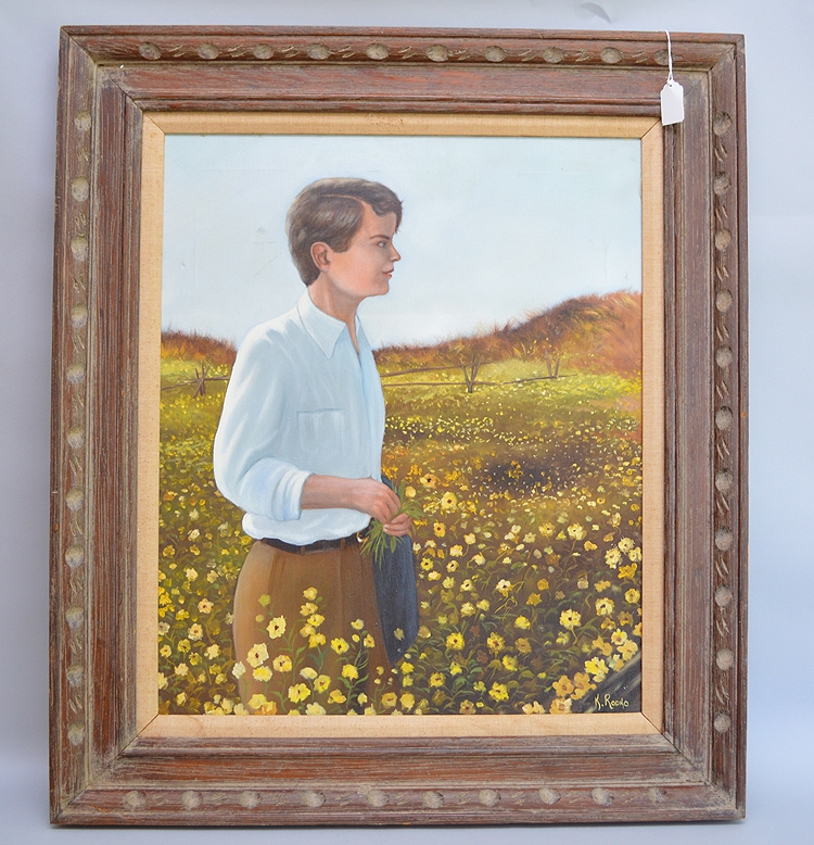 Konstantin Rodko | Boy in flowering field | MutualArt