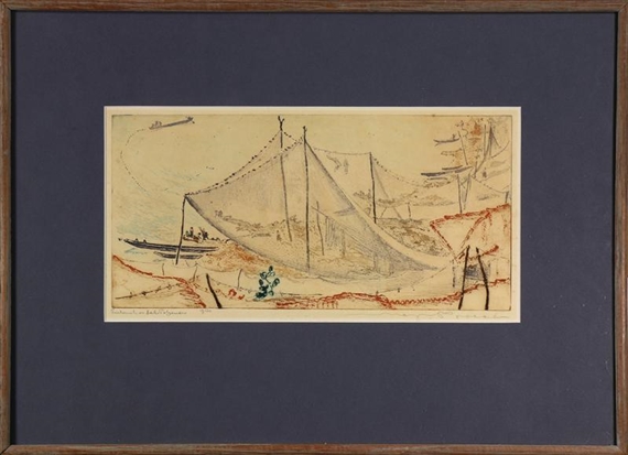 Max Pollak | Fishing Nets on Lake Palzenero | MutualArt