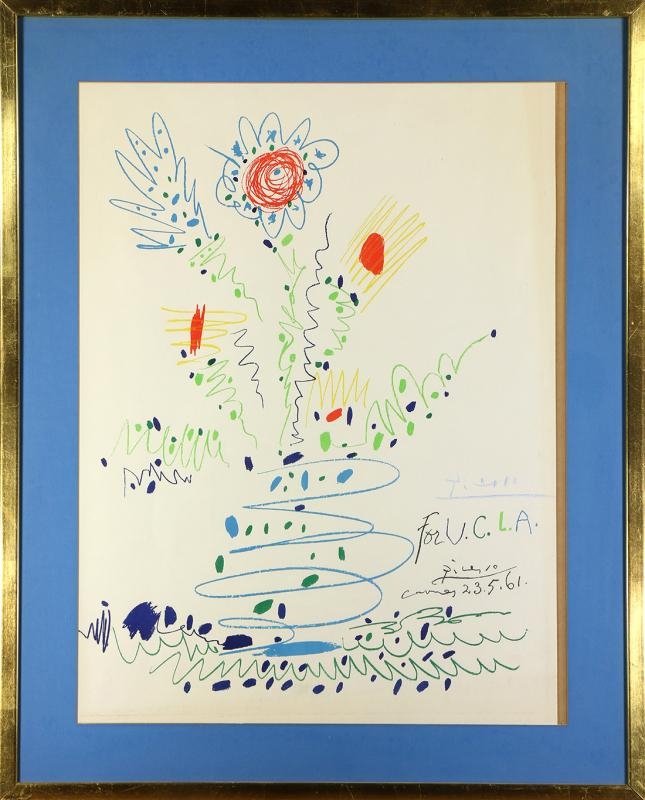 Pablo Picasso | Flowers (for U.C.L.A.) (1961) | MutualArt