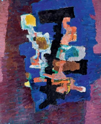Isaac Pailès | Composition violette | MutualArt