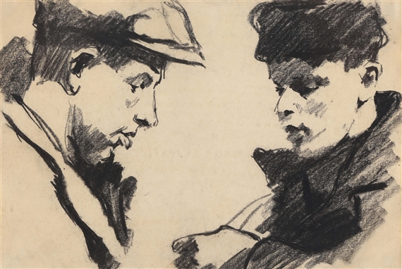 Dante Conte | Due figure maschili | MutualArt