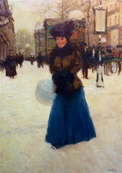 Victor Guerrier | Woman in Paris | MutualArt