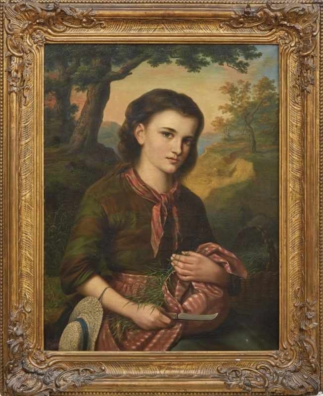 Emily Mary Osborn | Junges Mädchen beim Kräuterschneiden in ...