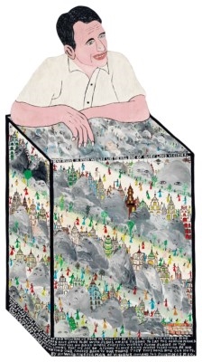 Howard Finster | Howard Behind the Desk of Visions (Self Portrait ...