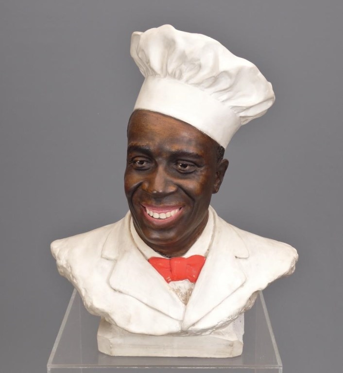 Edward Victor Brewer | Plaster bust of iconic chef character | MutualArt