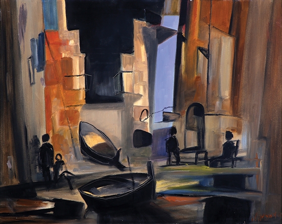 Marcel Mouly | Figures and Boats | MutualArt