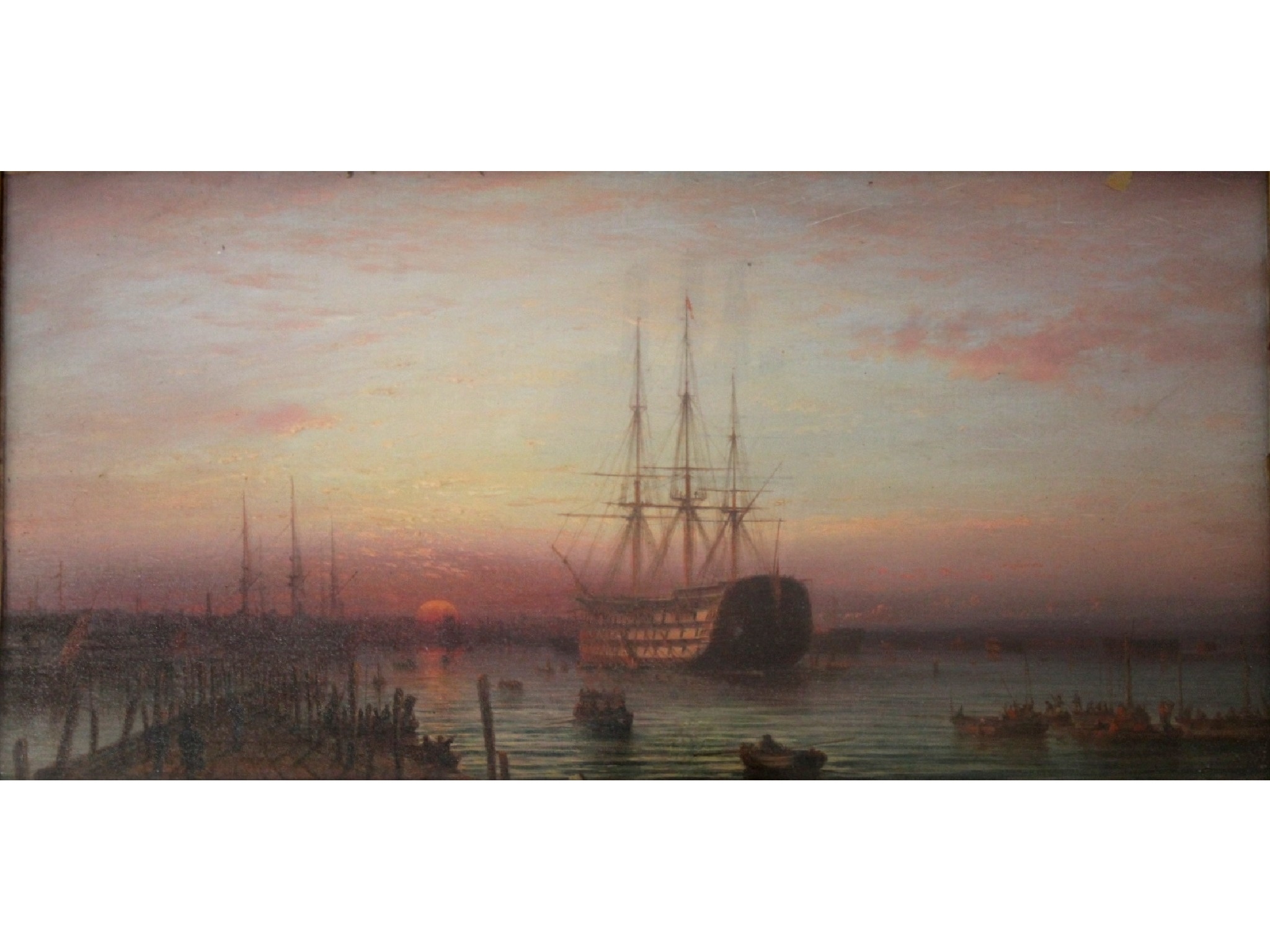 George Mears | HMS VICTORY AT PORTSMOUTH; SAILING VESSELS IN COASTAL ...