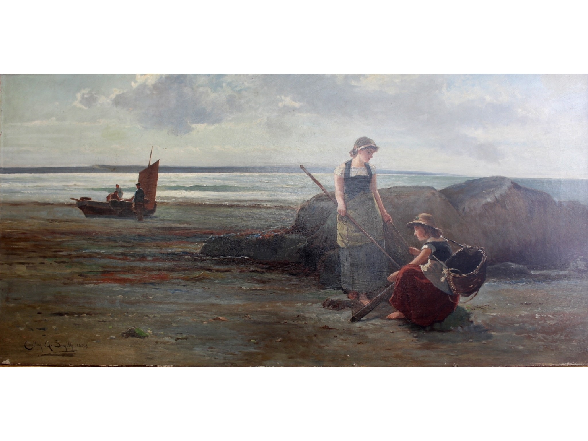 Carleton Alfred Smith | Shrimping (1888) | MutualArt