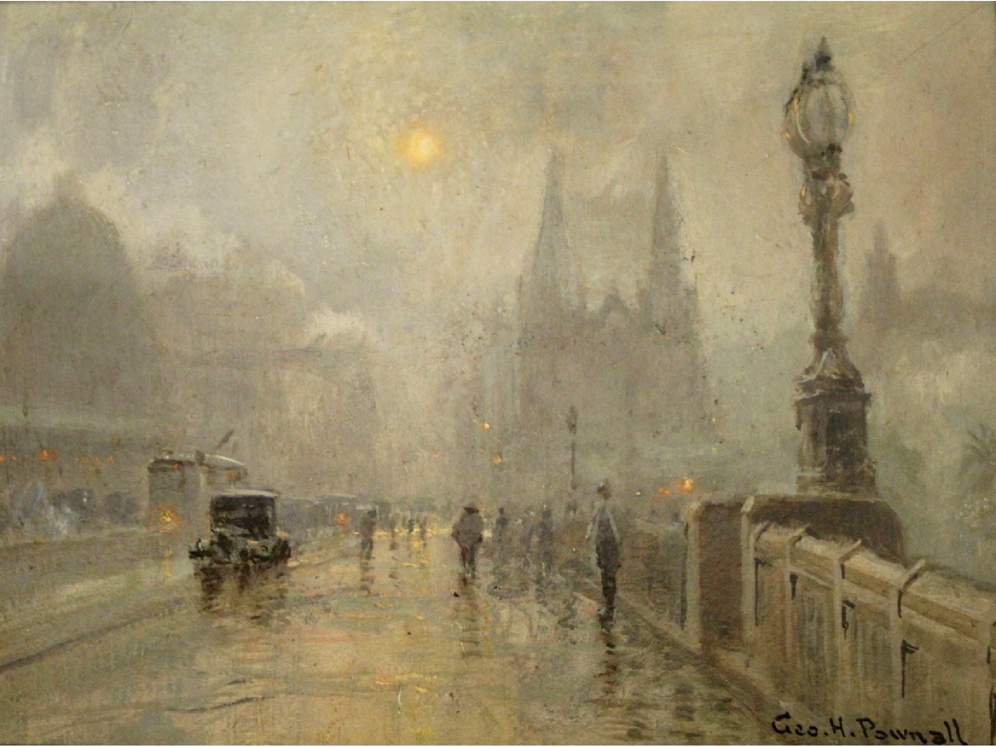 George Hyde Pownall | FOG IN THE CITY | MutualArt
