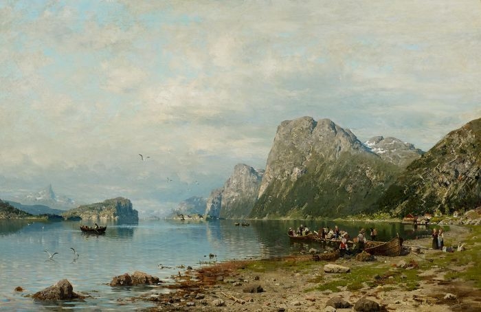 Eilert Adelsteen Normann | Aftenstemning nordpå | MutualArt