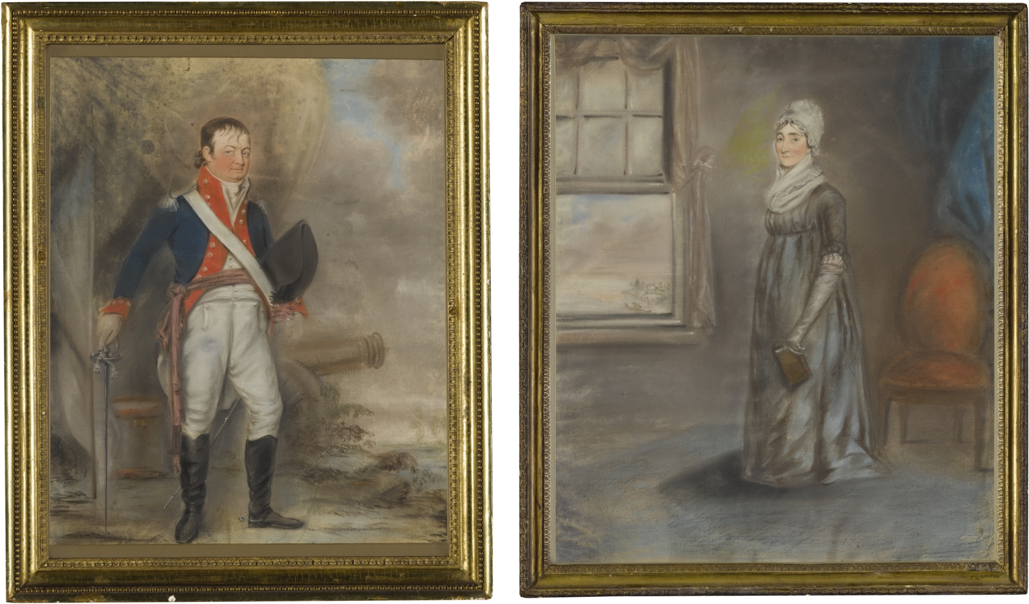 American School, 18th Century | PAIR OF PORTRAITS: REVOLUTIONARY WAR ...