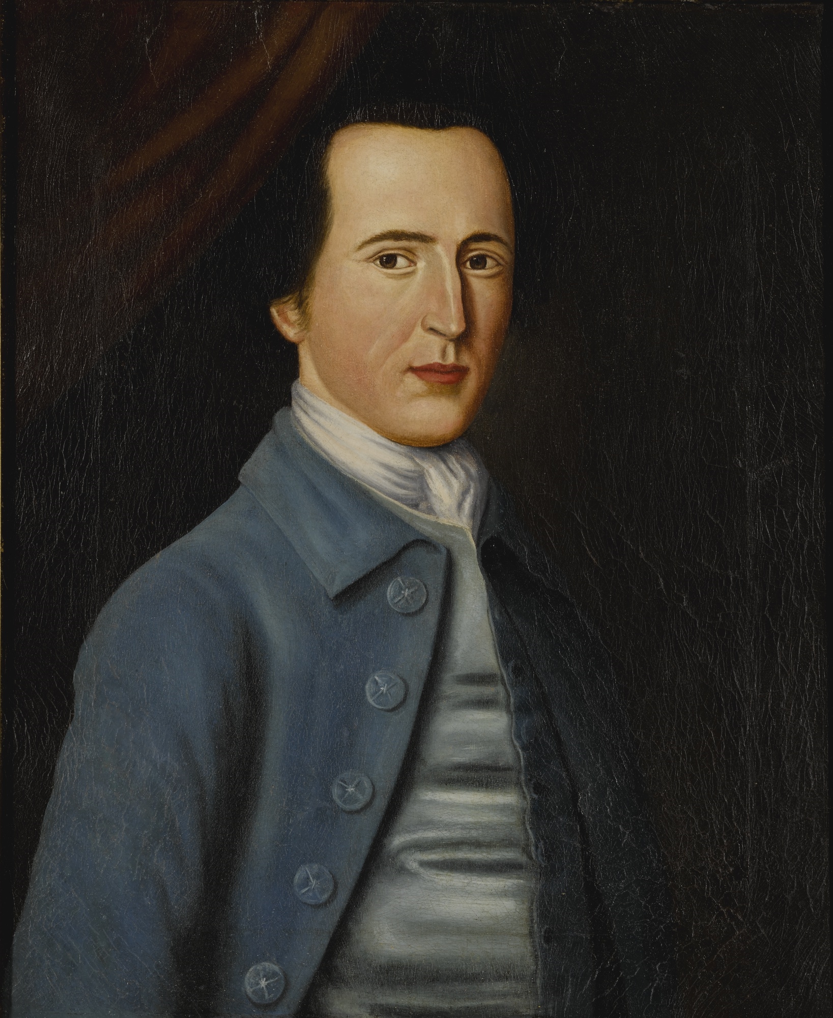 John Durand | PORTRAIT OF A GENTLEMAN IN BLUE COAT (Circa 1780) | MutualArt