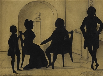 Wright Joseph | Portrait of a Family: Likely the Gribble Family, at the ...