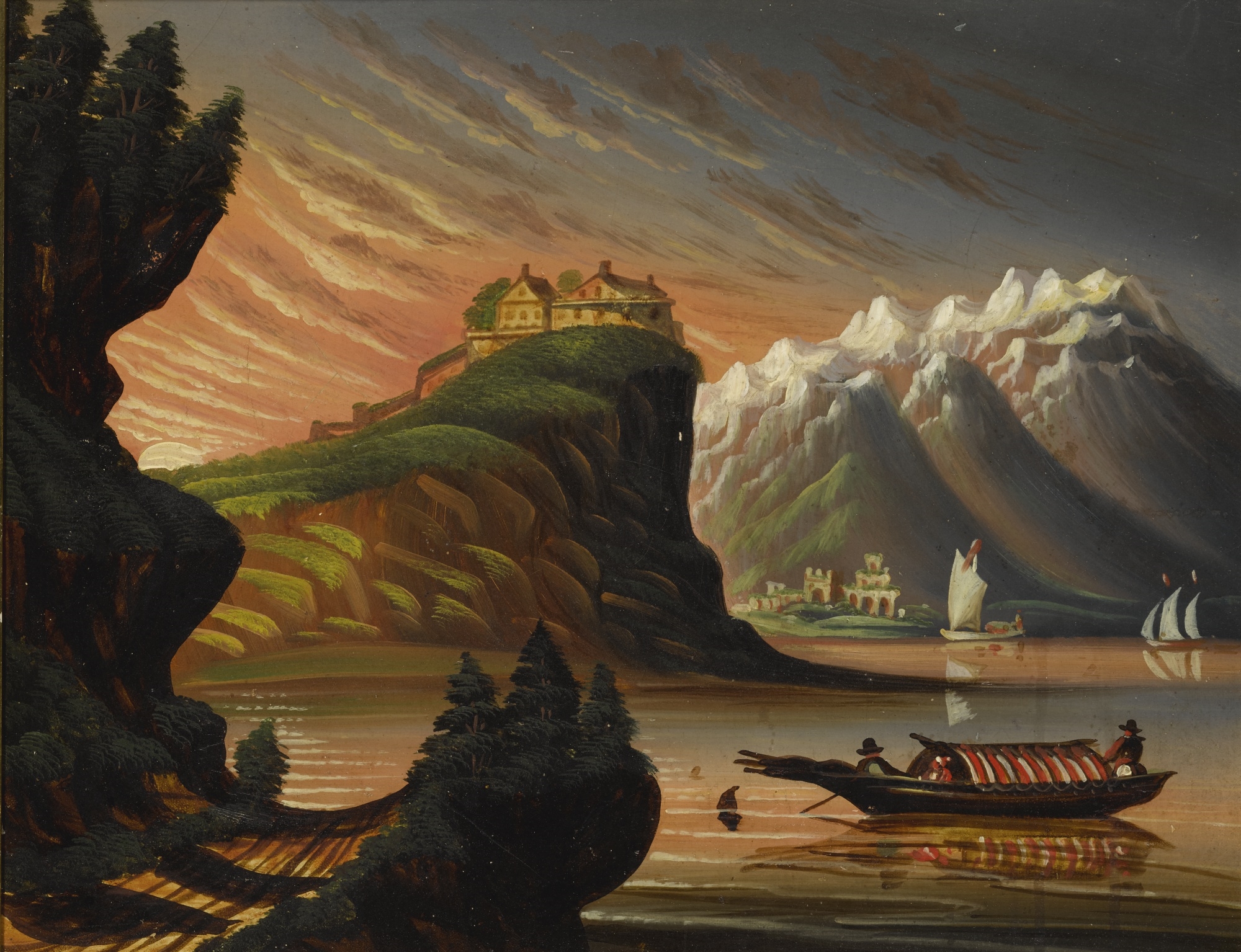 Thomas Chambers | CASTLES ON THE RHINE RIVERVIEW (Circa 1840) | MutualArt