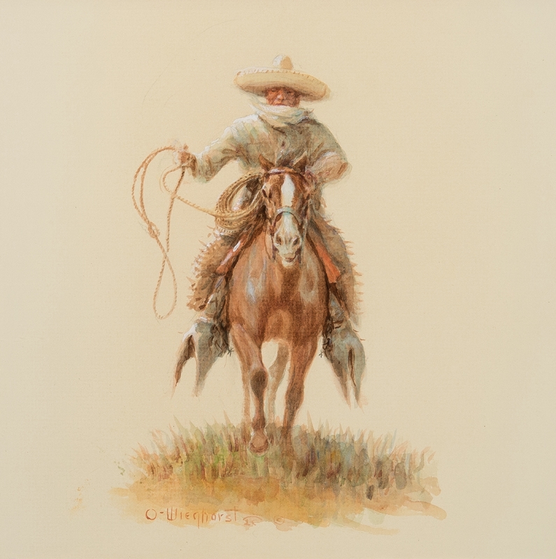 Mexican Cowboy Painting