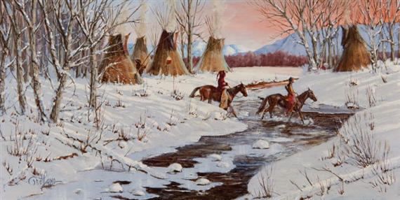 Ted Long | Winter on the Yellowstone | MutualArt