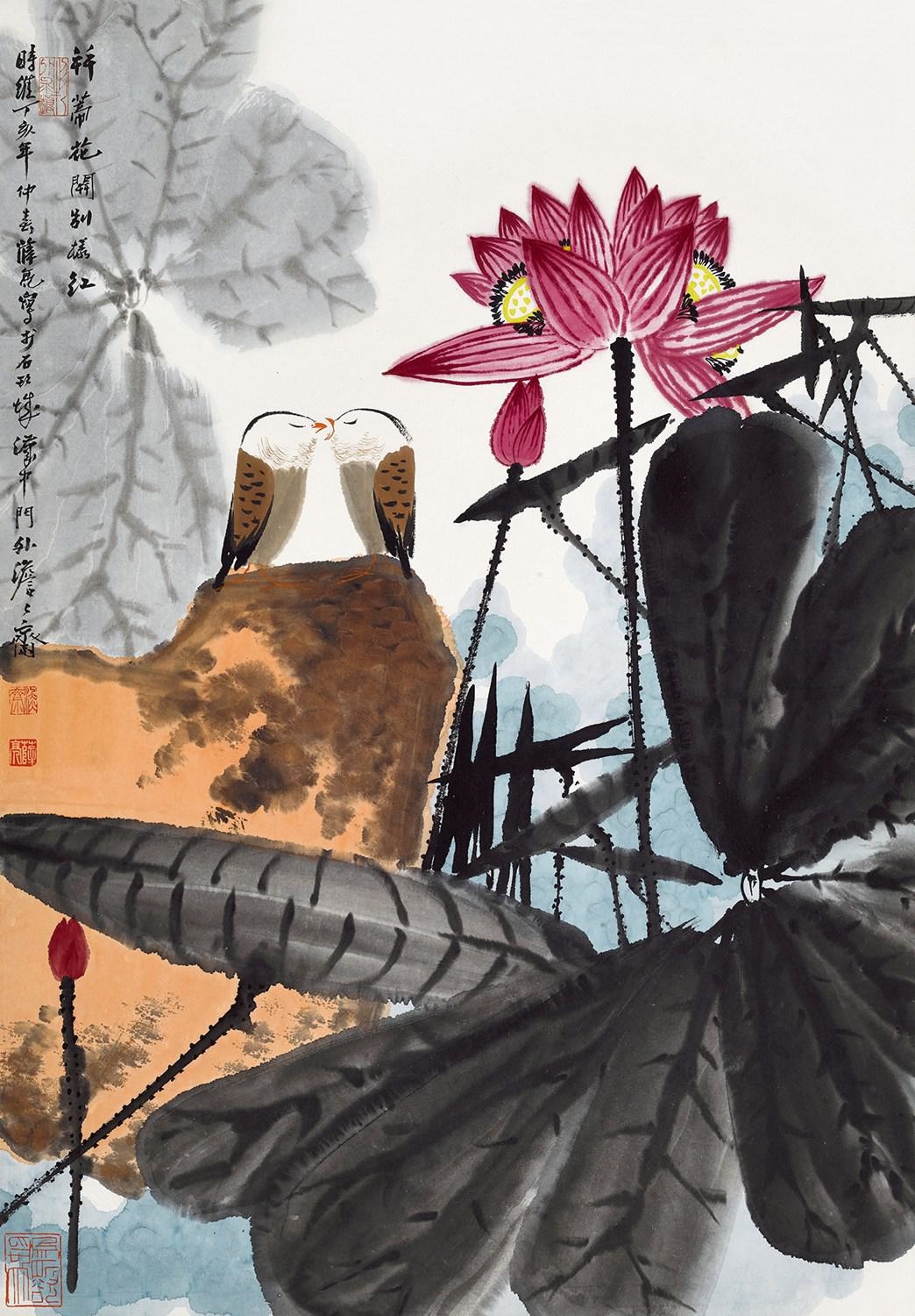 Xue Liang | 2 Works: Flowers and Birds (2006) | MutualArt