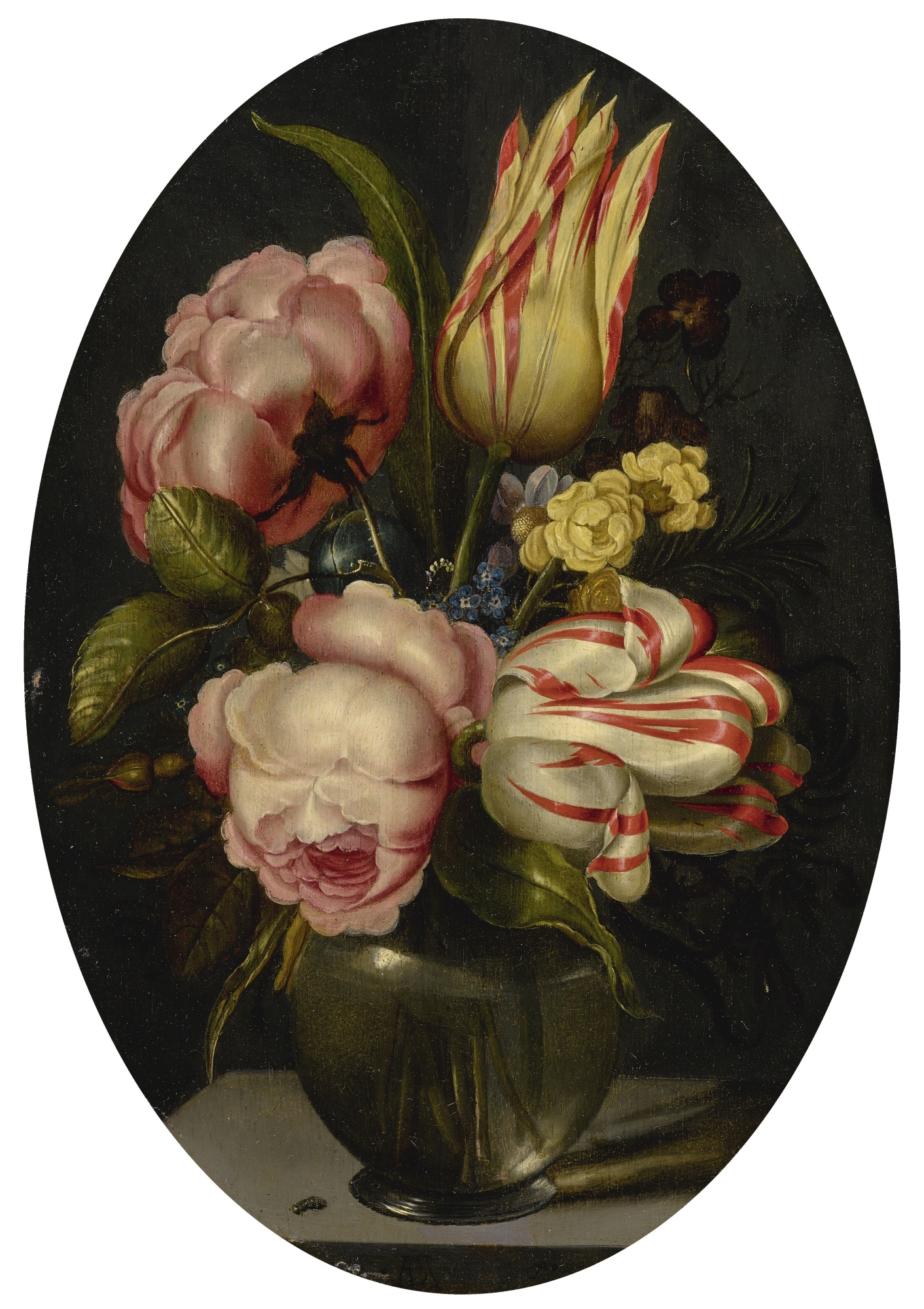 Ambrosius Bosschaert the Younger | STILL LIFE WITH VARIEGATED TULIPS ...