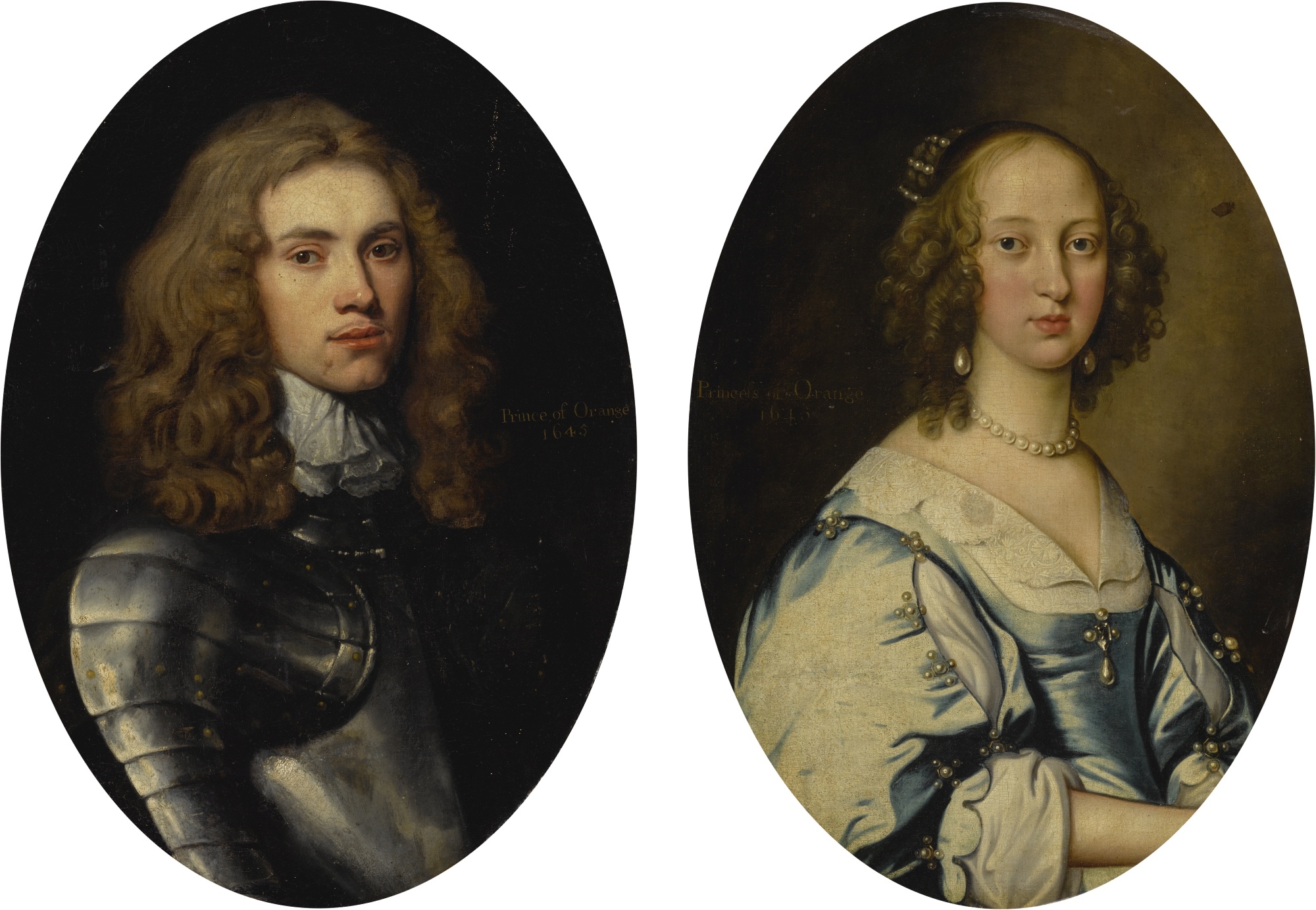 John Hayls | PORTRAIT OF A NOBLEMAN AND A NOBLE LADY (1643) | MutualArt