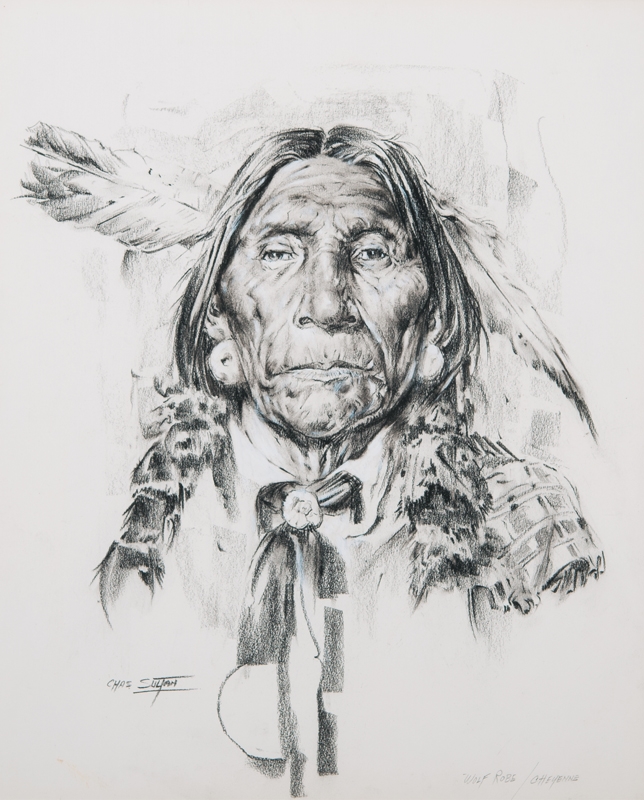 Charles Sultan | Wolf Robe - Cheyenne Chief | MutualArt