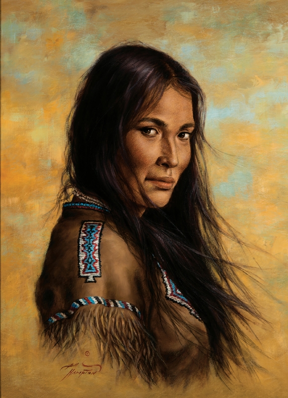 American Indian Princess Painting