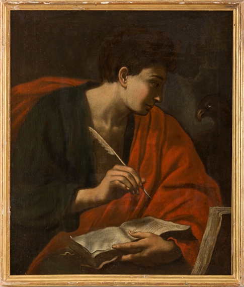 Giuseppe Caletti | Hüftbildnis in grünem und rotem Gewand | MutualArt