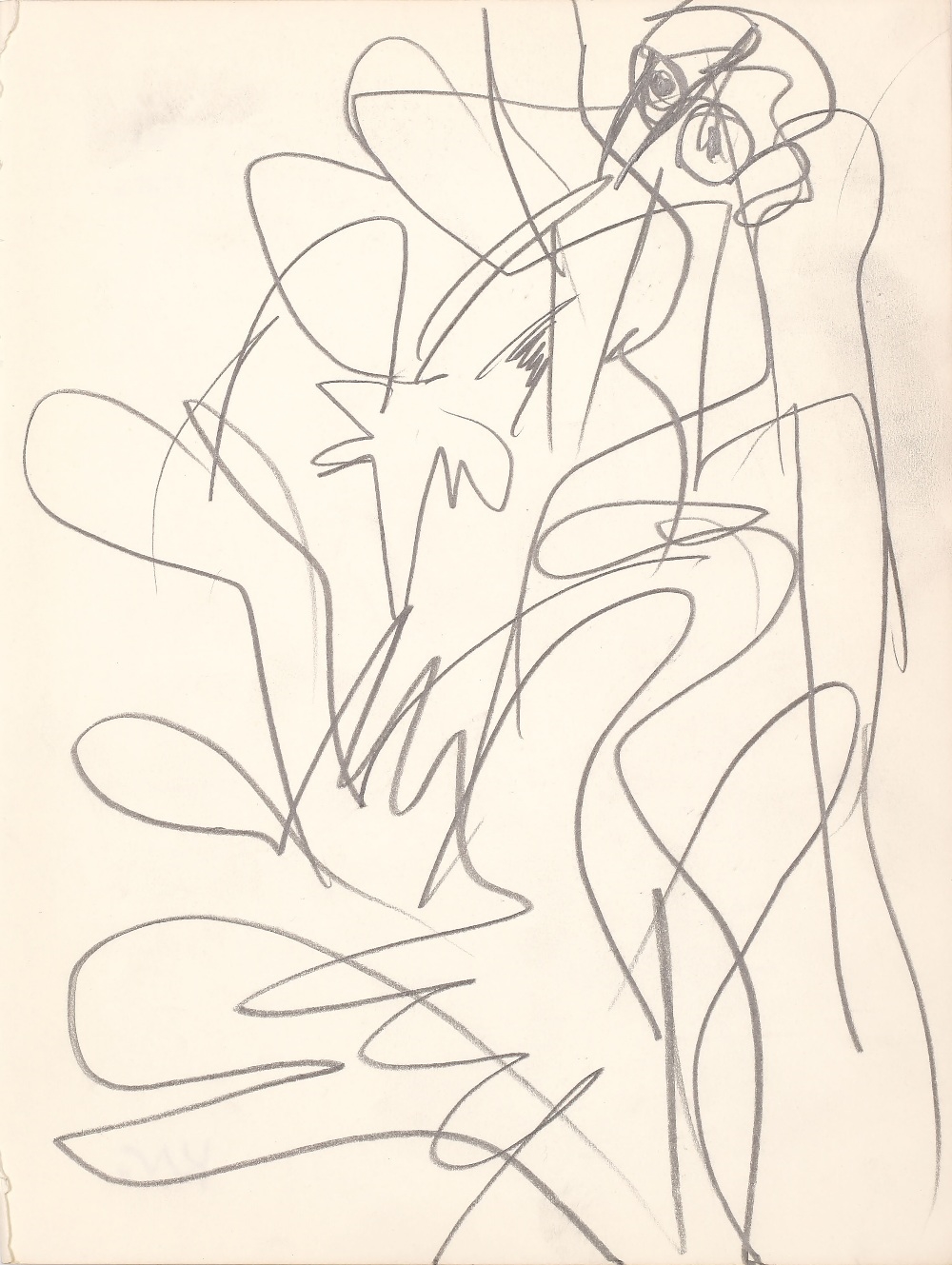 Keith Vaughan | Male Figure (1975) | MutualArt