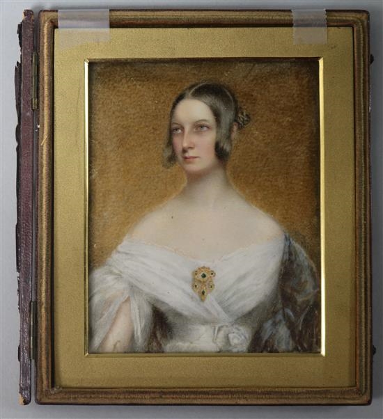 British School, 19th Century | Portrait of a lady believed to be ...