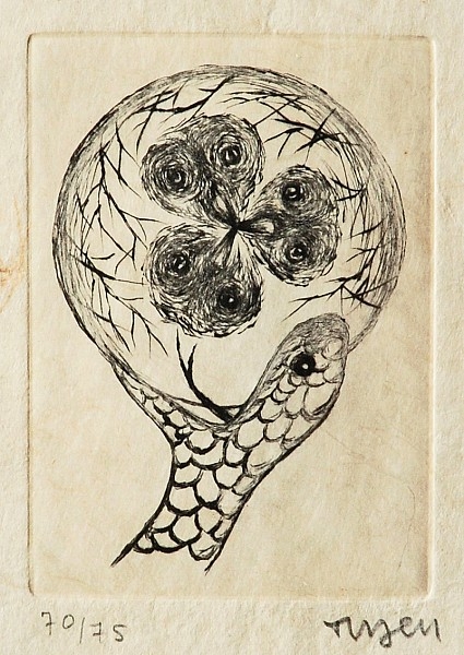 Toyen | The Choking Snake | MutualArt