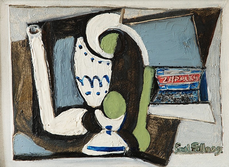 Emil Filla | Still Life with Pipe and Matches (1929) | MutualArt