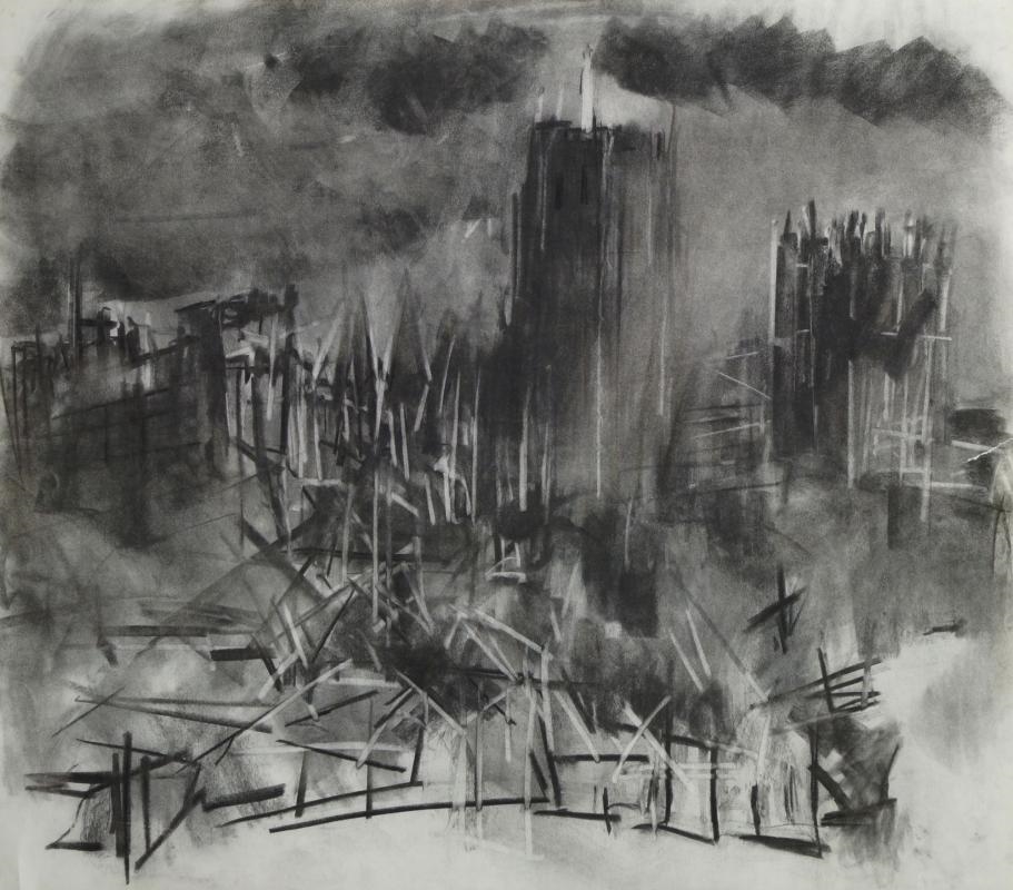 Dennis Creffield | View of Durham Cathedral | MutualArt