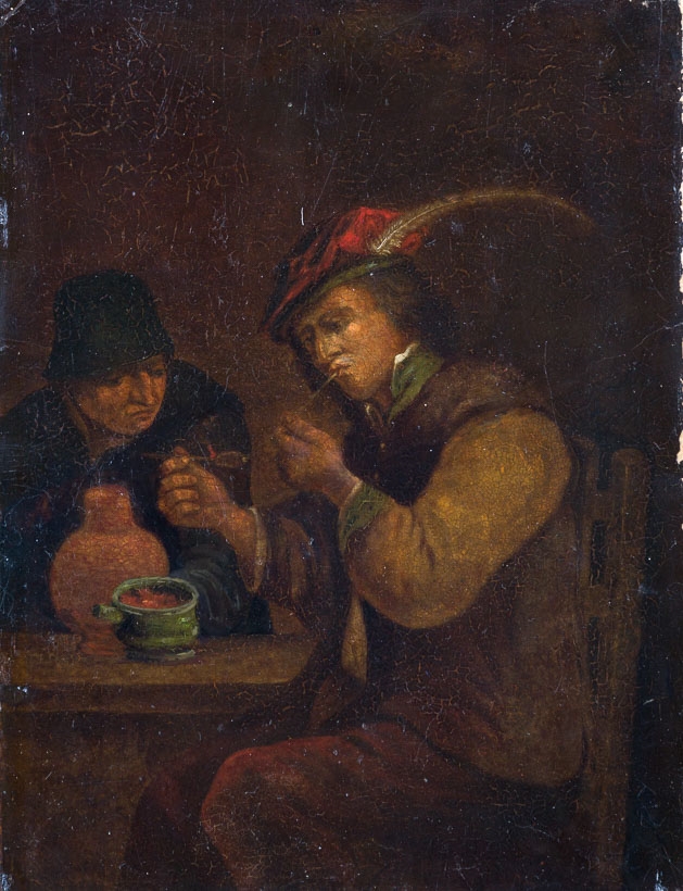 Adriaen Van Ostade | Der Trinker und der Raucher | MutualArt