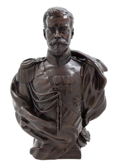 Léopold Bernhard Bernstamm | Bust of Czar Nicholas II (1897) | MutualArt