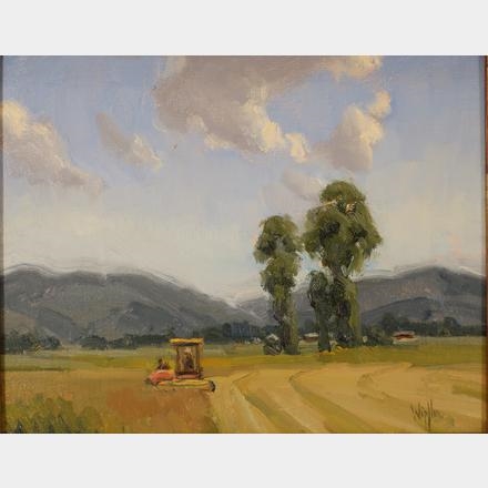 Kathy Wipfler | Swathing Hay | MutualArt