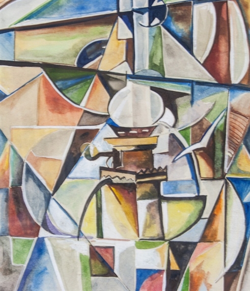 Ivan Kliun - Constructivist Composition, pencil on...