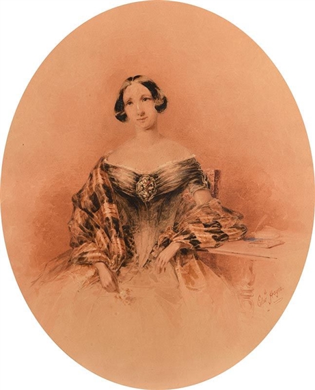 Edward Hayes | Portrait of Caroline Deering | MutualArt