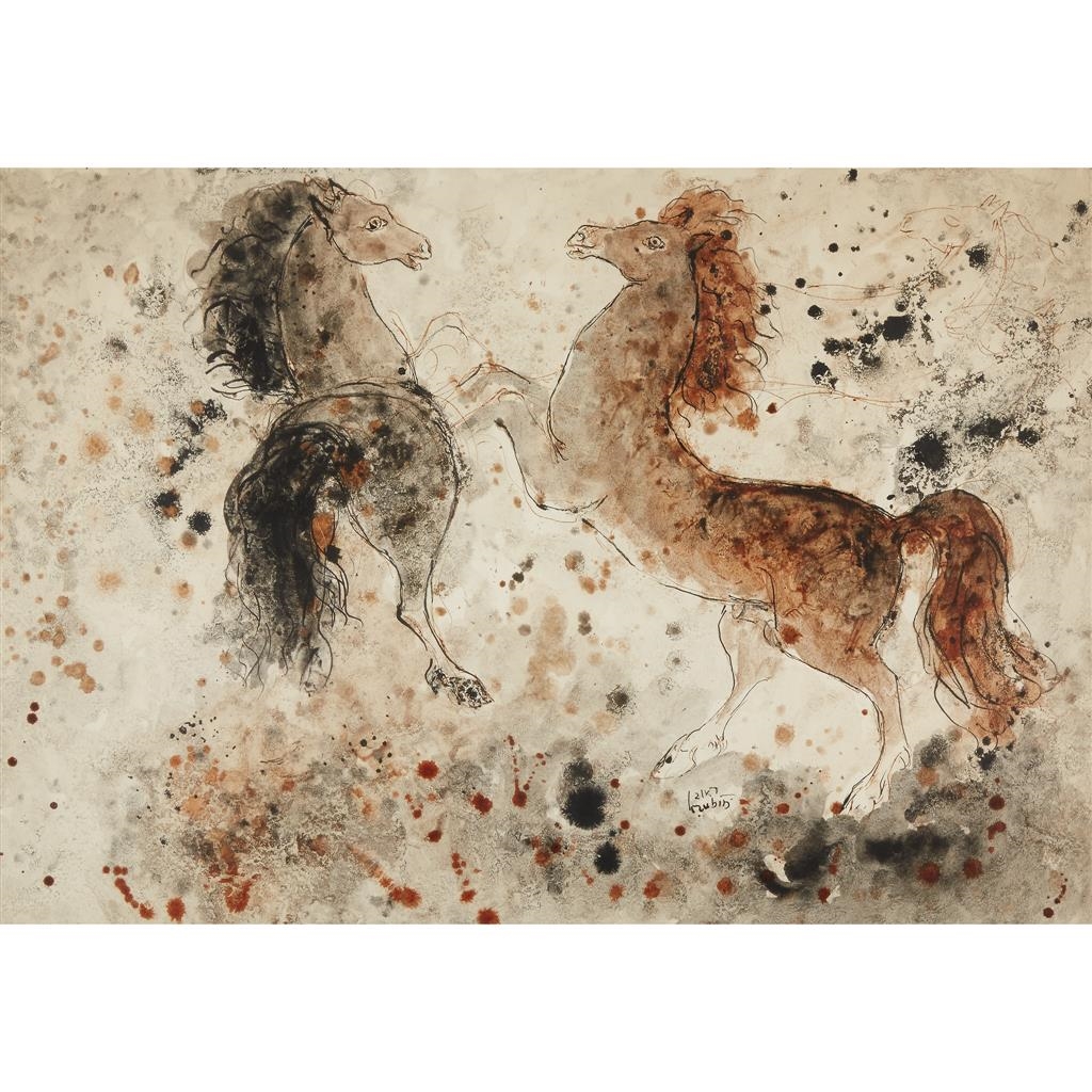 Reuven Rubin | The Three Visitors to Abraham (Araham and the Angels ...