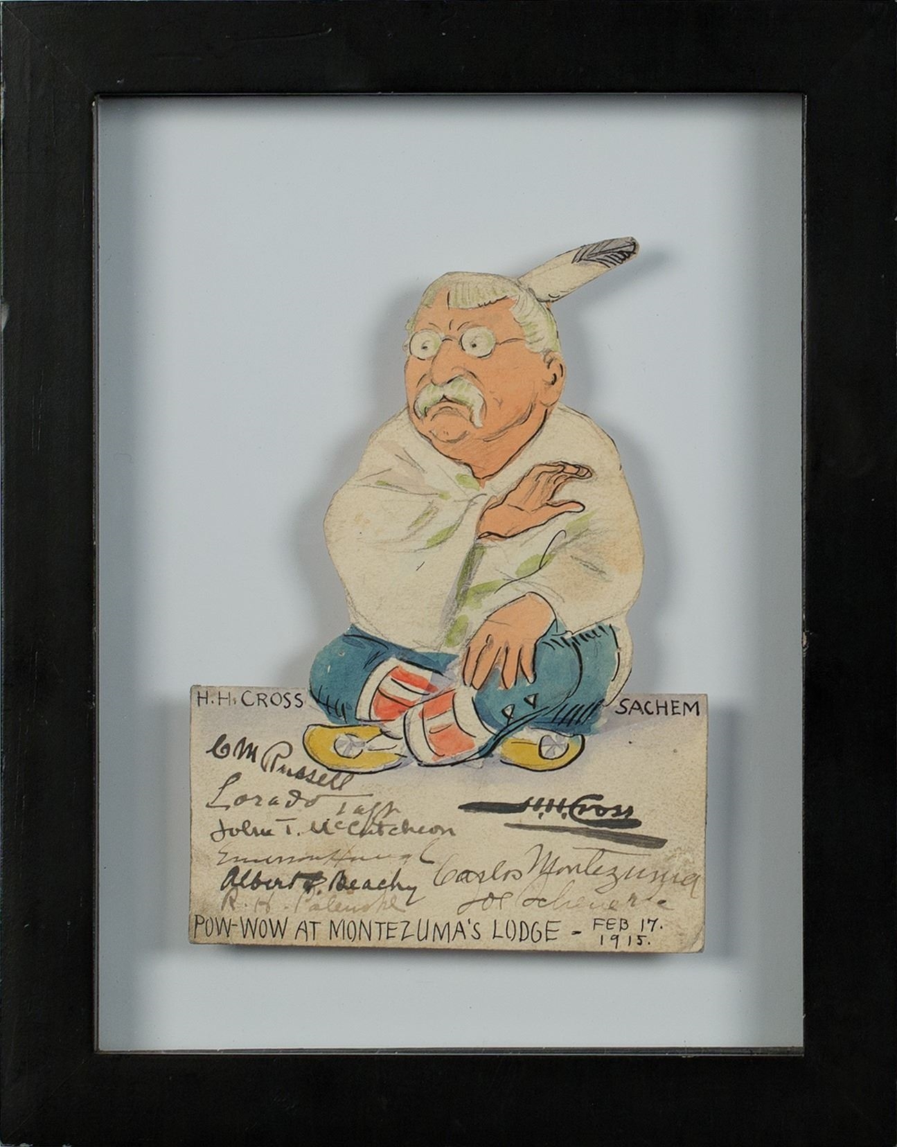 Joseph Scheuerle | Pow Wow at Montezuma's Lodge (1915) | MutualArt