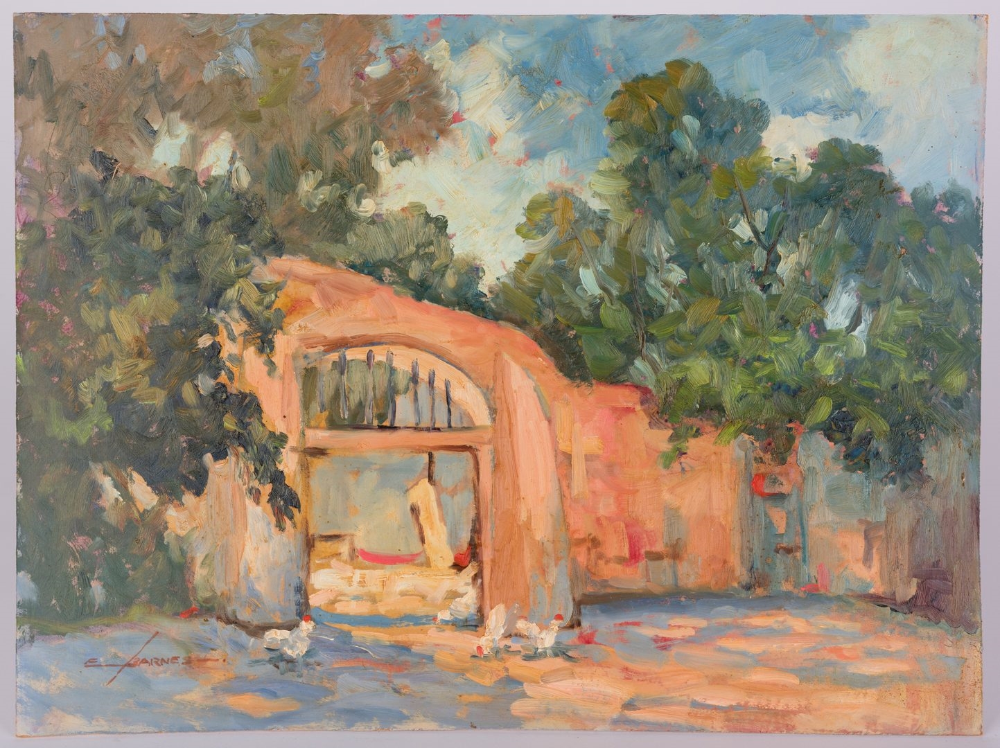 Earline Barnes | A Pueblo style home with a courtyard and chickens ...