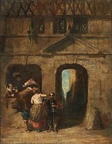 Louis Emile Benassit | Le corps de garde réconforté (1862) | MutualArt