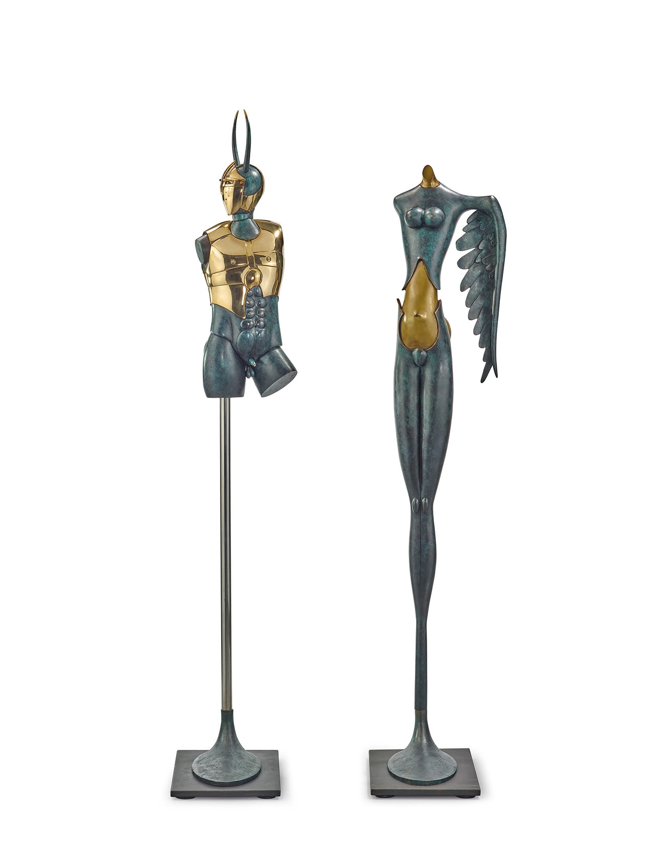 Paul Wunderlich | 2 Works; GroBer Minotauros ; GroBe Nike (right) (1989 ...