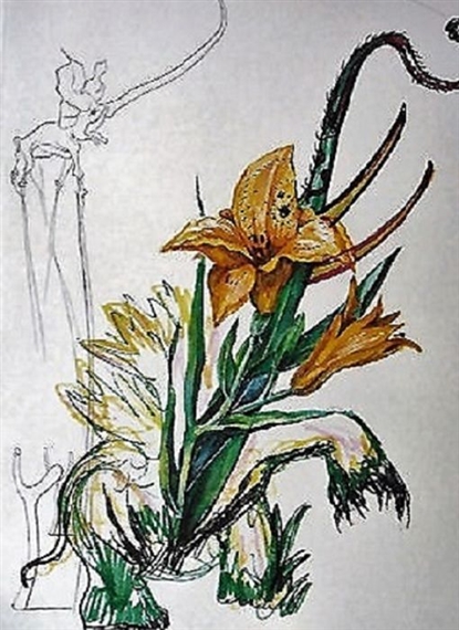 Salvador Dalí | Surrealistic Flowers (1972) | MutualArt