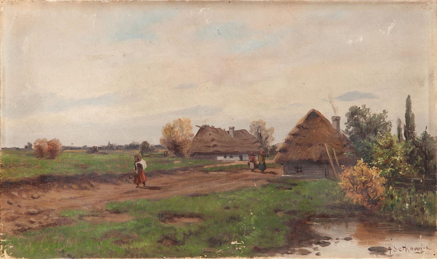 Adam Setkowicz | Women on the country road | MutualArt