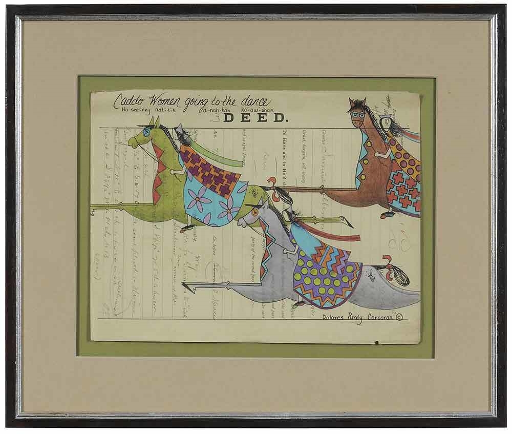 Dolores Purdy Corcoran | Caddo Women Going to the Dance | MutualArt