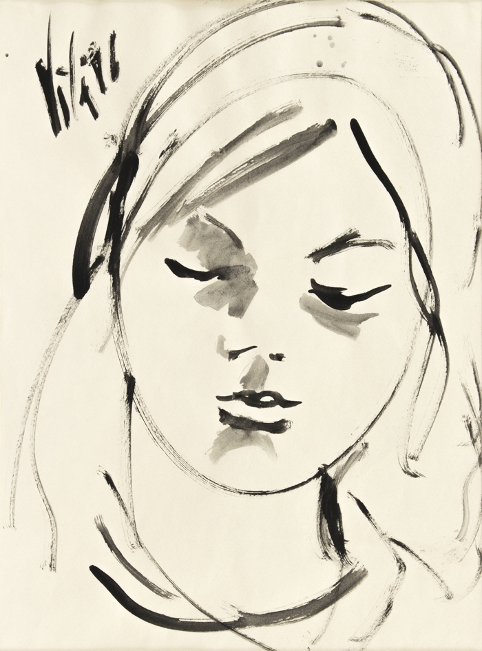 Felip Vila | female portrait (1986) | MutualArt